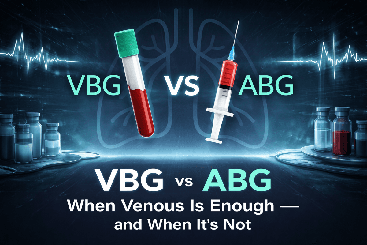 VBG vs ABG: When to Use Venous vs Arterial Blood Gas | PulmTools