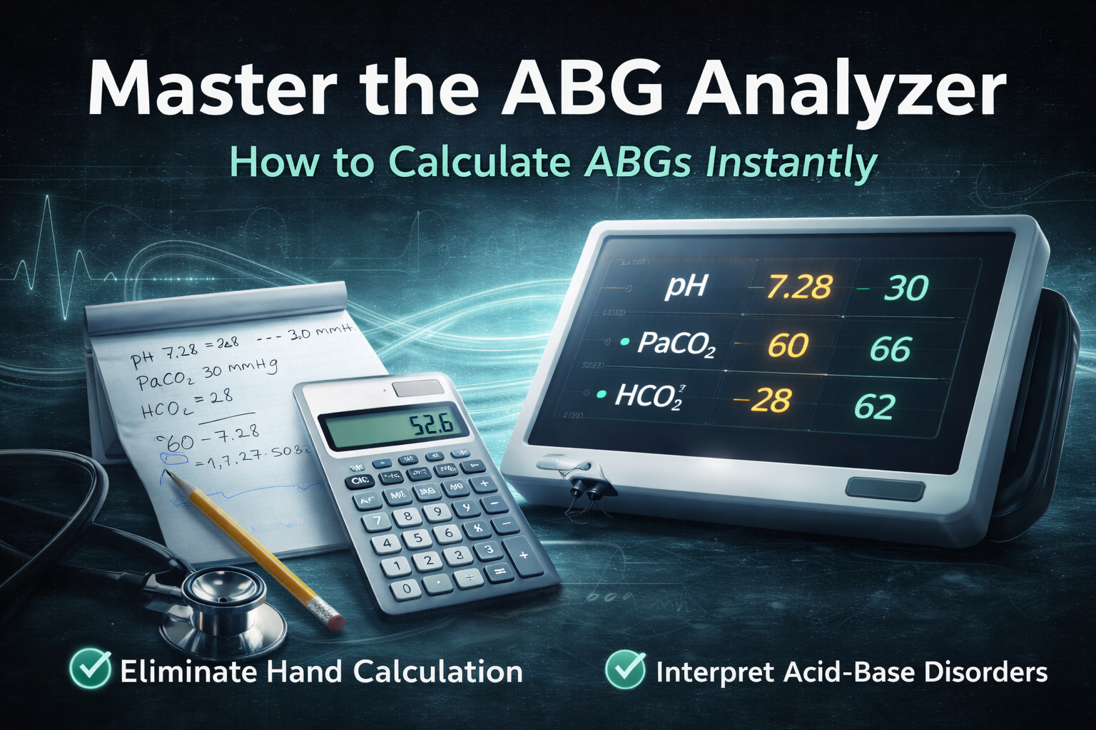 ABG Calculator: How to Analyze and Interpret Arterial Blood Gases ...